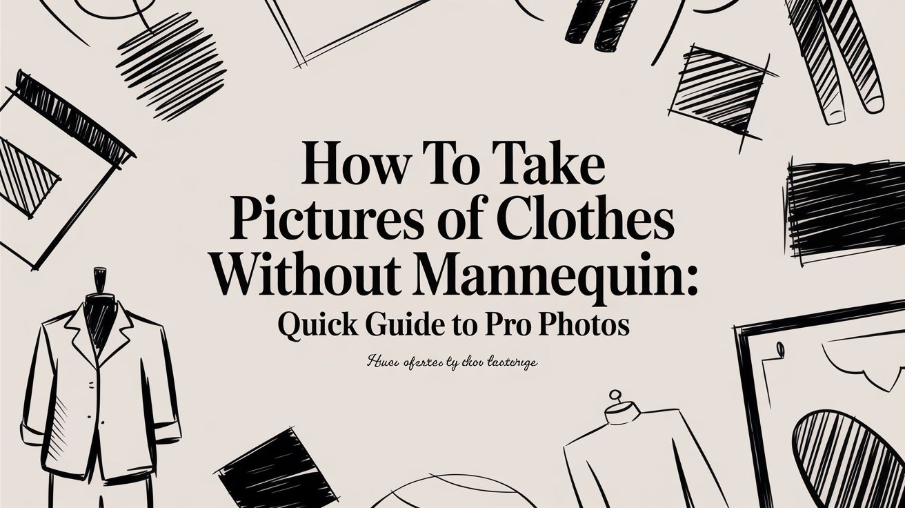 How to Photograph Clothes Without a Mannequin (Guide)